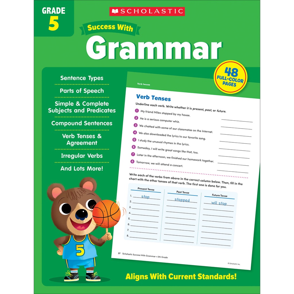 Success with Grammar Workbook Grade 5 | School Aids