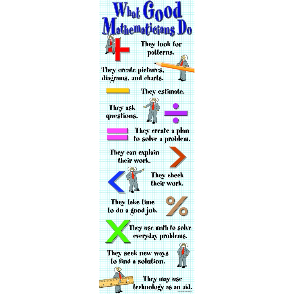 What Good Mathematicians Do Colossal Poster | School Aids