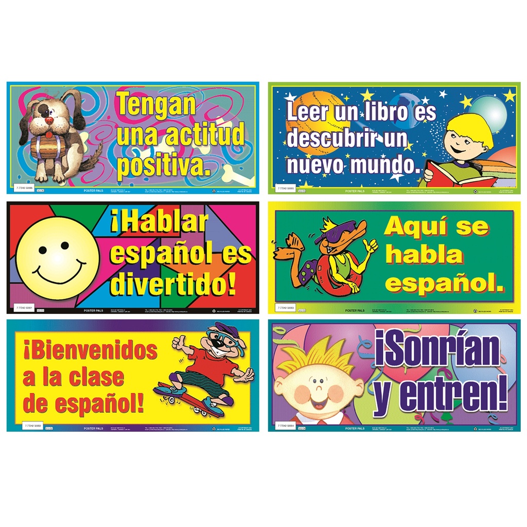 Spanish Variety Poster Set | School Aids